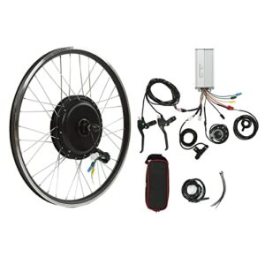 e bike conversion kit, rear wheel 48v 1000w mountain bike electric bike conversion kit with lcd display, cycling hub dc motor and controller, electric bicycle wheel kit for road bike(20inch)