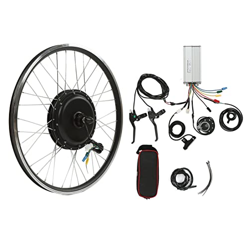 E Bike Conversion Kit, Rear Wheel 48V 1000W Mountain Bike Electric Bike Conversion Kit with LCD Display, Cycling Hub DC Motor and Controller, Electric Bicycle Wheel Kit for Road Bike(20inch)