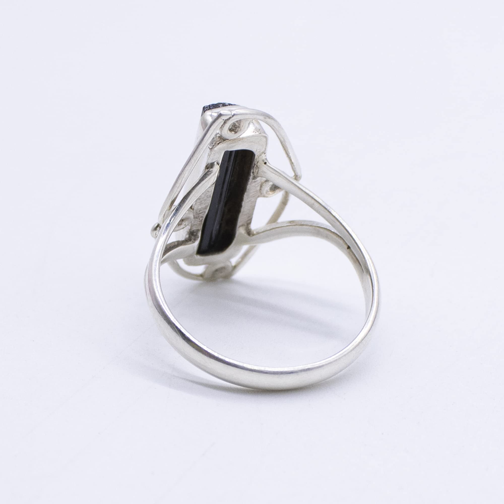 Natural Herkimer & Moldavite Gemstone Ring, 925 Sterling Silver Ring, Raw Moldavite Ring, Handmade Ring, Birthstone Ring, Statement Ring, Gift for Mom, Rough Gemstone Ring, Bridal Ring (6)