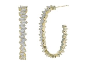 kendra scott juliette oval hoop earrings white crystal 1 one size