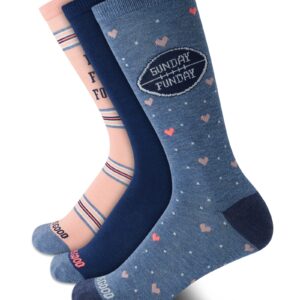 Life is Good Women's Socks - Novelty Crew Cut Socks (3 Pack), Size Shoe Size: 4-10, Navy