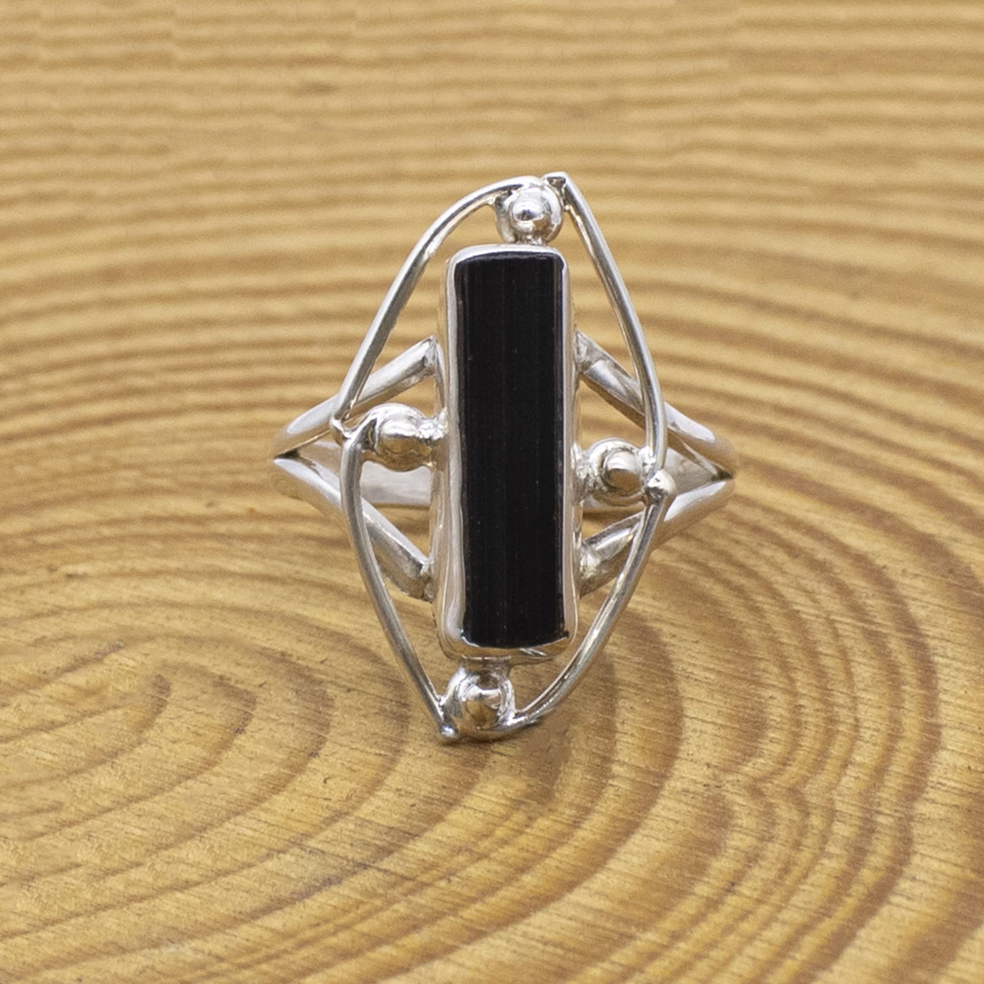 Natural Herkimer & Moldavite Gemstone Ring, 925 Sterling Silver Ring, Raw Moldavite Ring, Handmade Ring, Birthstone Ring, Statement Ring, Gift for Mom, Rough Gemstone Ring, Bridal Ring (6)