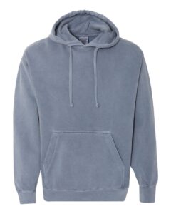 comfort colors chouinard 1567 adult hooded sweatshirt (blue jean, medium)