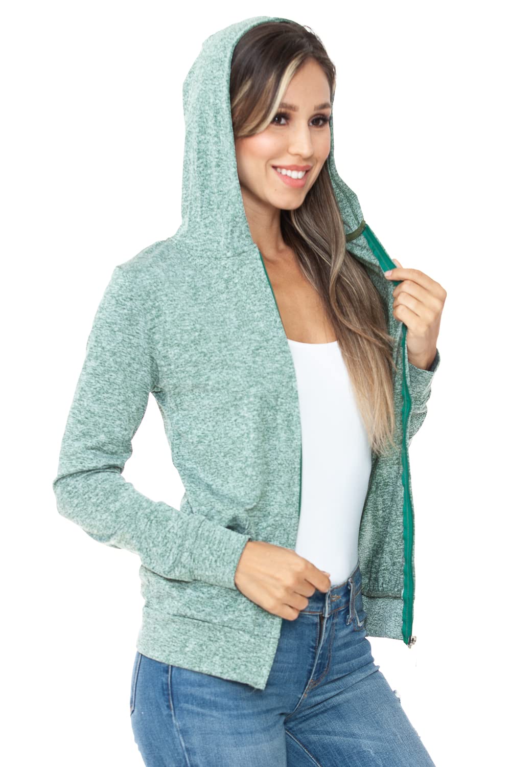 AH JOEAH Women's Hoodie SJ4001 Act Teal M