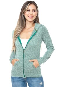 ah joeah women's hoodie sj4001 act teal m