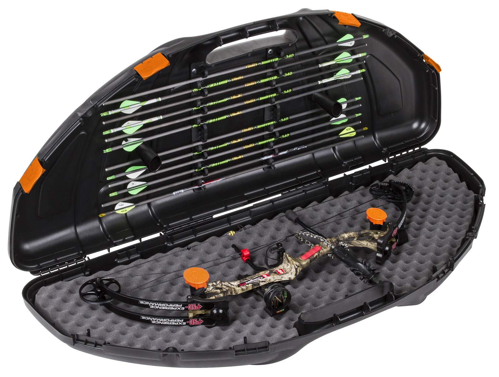 Field Logic Black Hole Archery Target 18" and Flambeau Outdoors 6461SC Safe Shot Bow Case | Portable Archery Target and Bow Storage Case