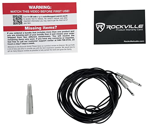 Rockville CH-MIC70 Push to Talk Commercial Gooseneck Paging Microphone w/Chimes