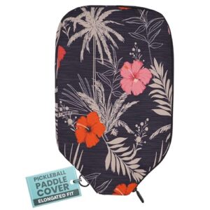 palms-o-aces elongated pickleball paddle cover - protect your paddle with our durable and padded pickleball paddle covers elongated - zipper closure and canvas material elongated pickleball cover