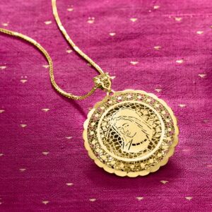 Ross-Simons Italian 14kt Yellow Gold Virgin Mary Filigree Medallion Pendant