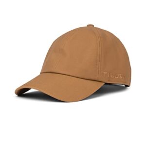 tilley waxed baseball cap, british tan, small/medium