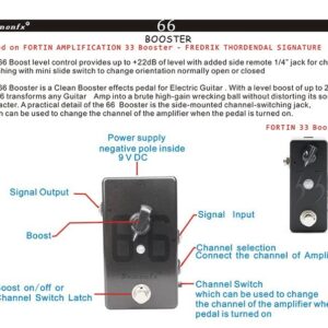 Demonfx 66 Boost Pedal w/ Channel Switching latch Fast US Ship No International wait times