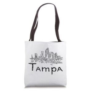 tampa city florida souvenir gift for men women tote bag