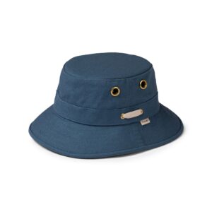 tilley the iconic t1 bucket hat, denim blue, 7 1/8