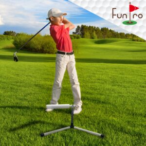 FunPro Golf Slice Corrector - Inside Approach Golf Swing Trainer Aid, Portable Golf Practice Tool for a Proper Swing, Golf Swing Training Aid for Beginners & Players, Lightweight, 1.3 lbs.