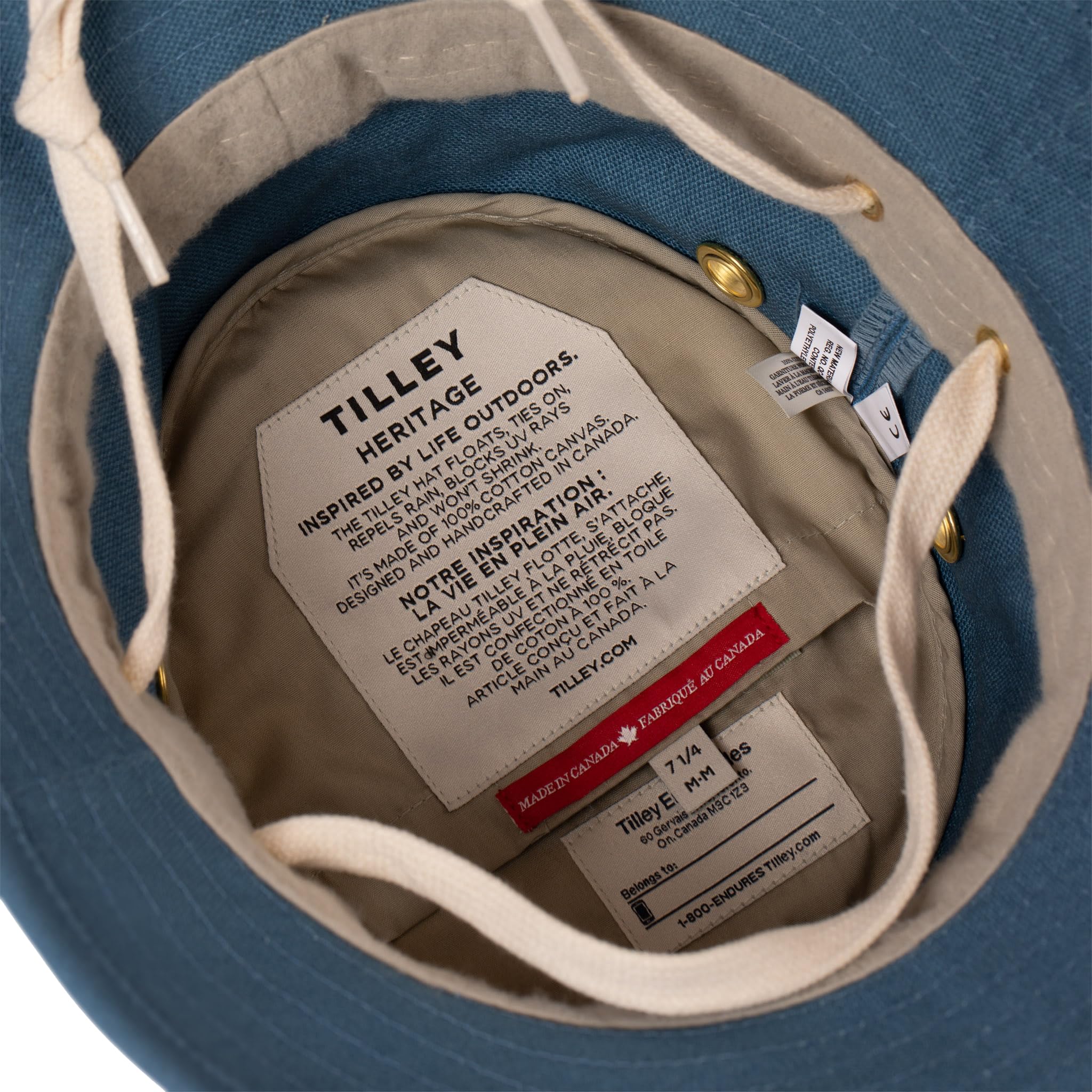 Tilley The Iconic T1 Bucket Hat, Denim Blue, 7 1/8