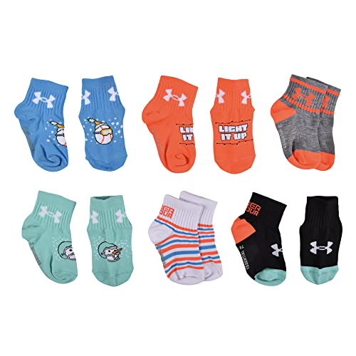 Under Armour Boys Multi Pack Quarter Sock, Holiday Multi, 12-24 Months US