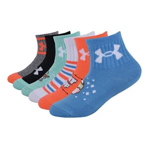 under armour boys multi pack quarter sock, holiday multi, 12-24 months us