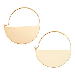 scout curated wears - refined earring collection - lunar hoop/gold vermeil