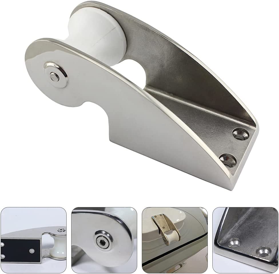 TANFEI Stainless Steel Anchor Chain Guide Wheel, Bow Anchor Roller for Yacht Docking Accessories