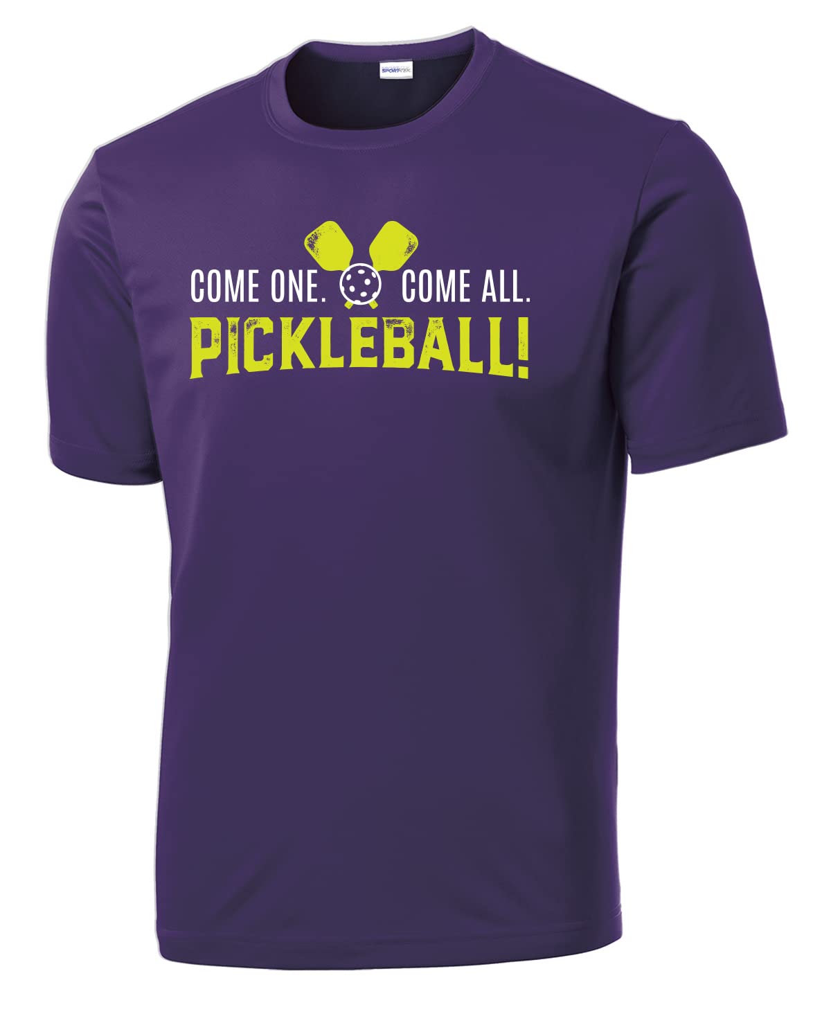 Dinkers & Bangers - Come One. Come All. Pickleball! - Men's Performance T-Shirt - Purple - L