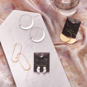 Scout Curated Wears - Refined Earring Collection - Lunar Hoop/Gold Vermeil