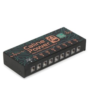 Caline CP-205 DC 9V Guitar Pedal Power Supply, True Isolated Pedalboard Power Supply with 8 Totally Isolated Outputs(300mA/500mA), Noiselessly