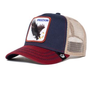 goorin bros. mesh trucker cap, indigo the freedom eagle, one size