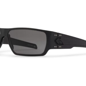 Gatorz Eyewear Specter Sunglasses - Black Aluminum Frame with Blackout Logo Smoked Digitally Optimized Polarized Lens