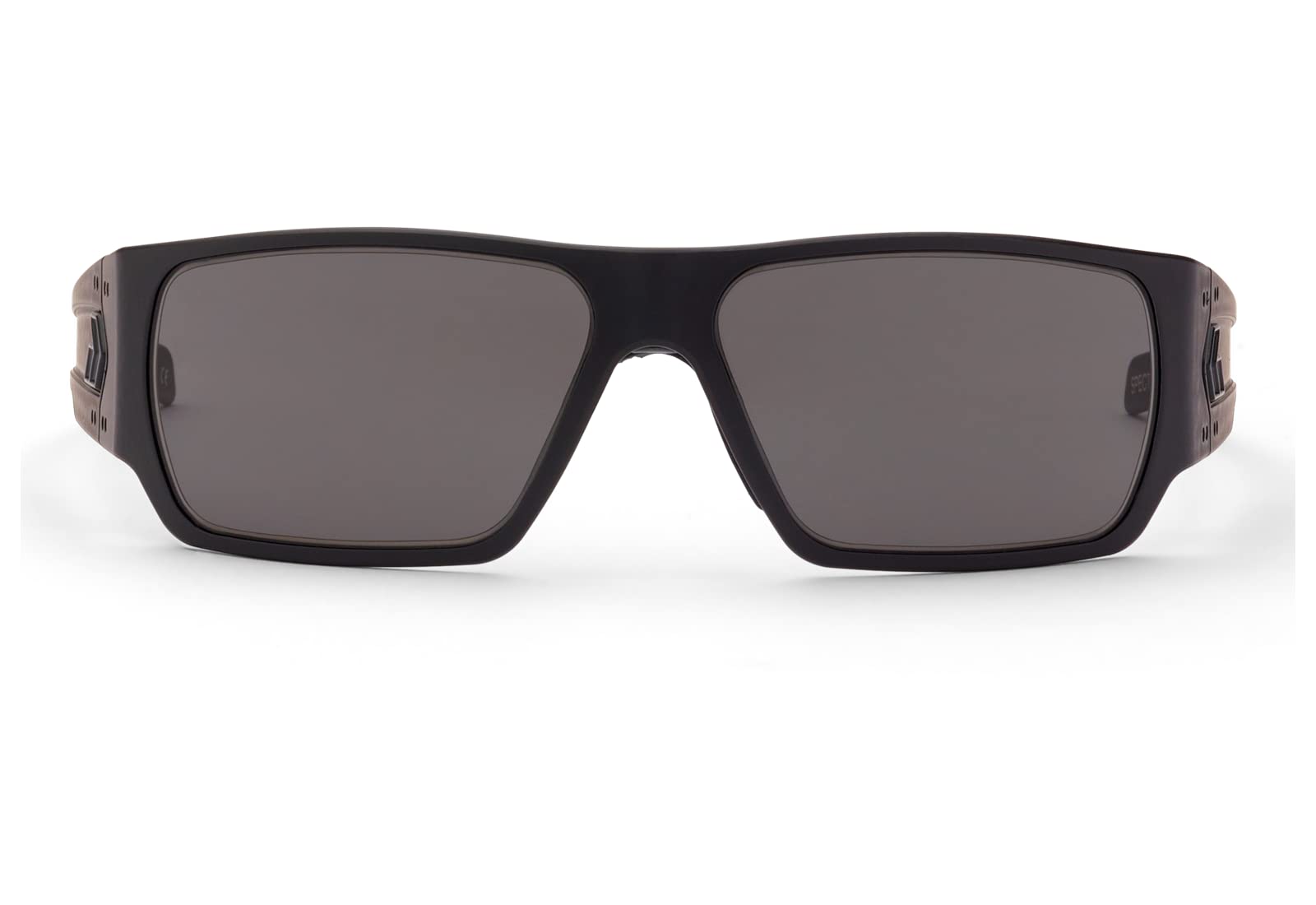 Gatorz Eyewear Specter Sunglasses - Black Aluminum Frame with Blackout Logo Smoked Digitally Optimized Polarized Lens