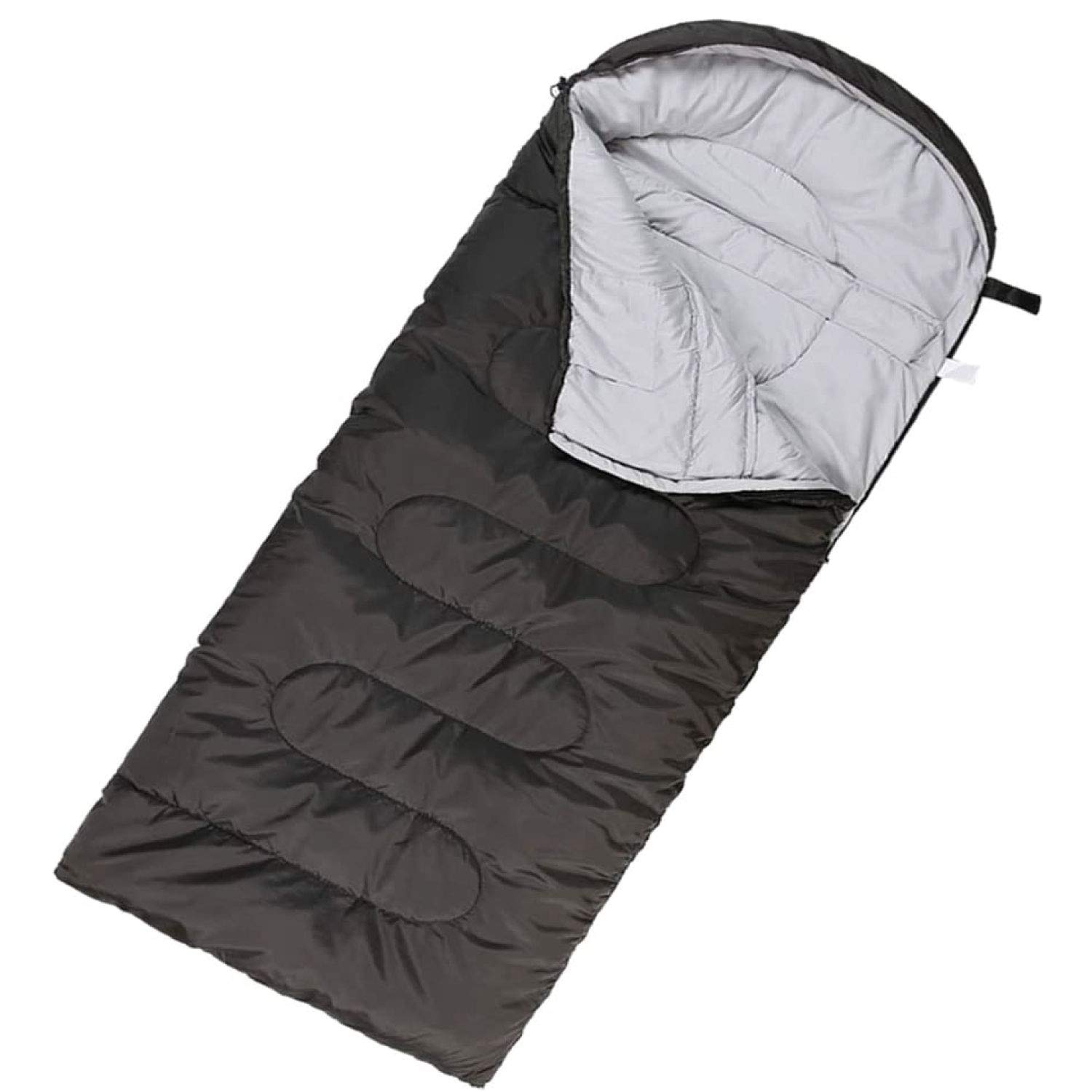 10 Pack Sleeping Bags for Adults Cold Weather Bulk for Homeless People, 4 Seasons Warm or Cold Lightweight Indoor Outdoor Backpacking, Camping (All Black Pack)