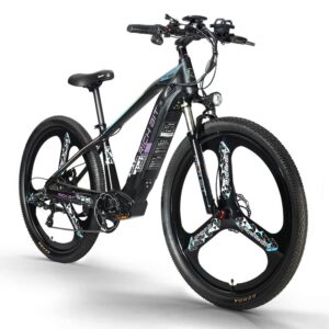 eeco-flying electric bikes for adults,29inch fat tire electric mountain bicycle,500w 48v hidden in the frame removable battery e bike (black+yellow logo)