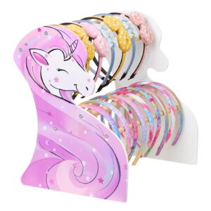 fiobee girls headband holder organizer unicorn headband storage hair accessories organizer hairband display stand home room decors for kids