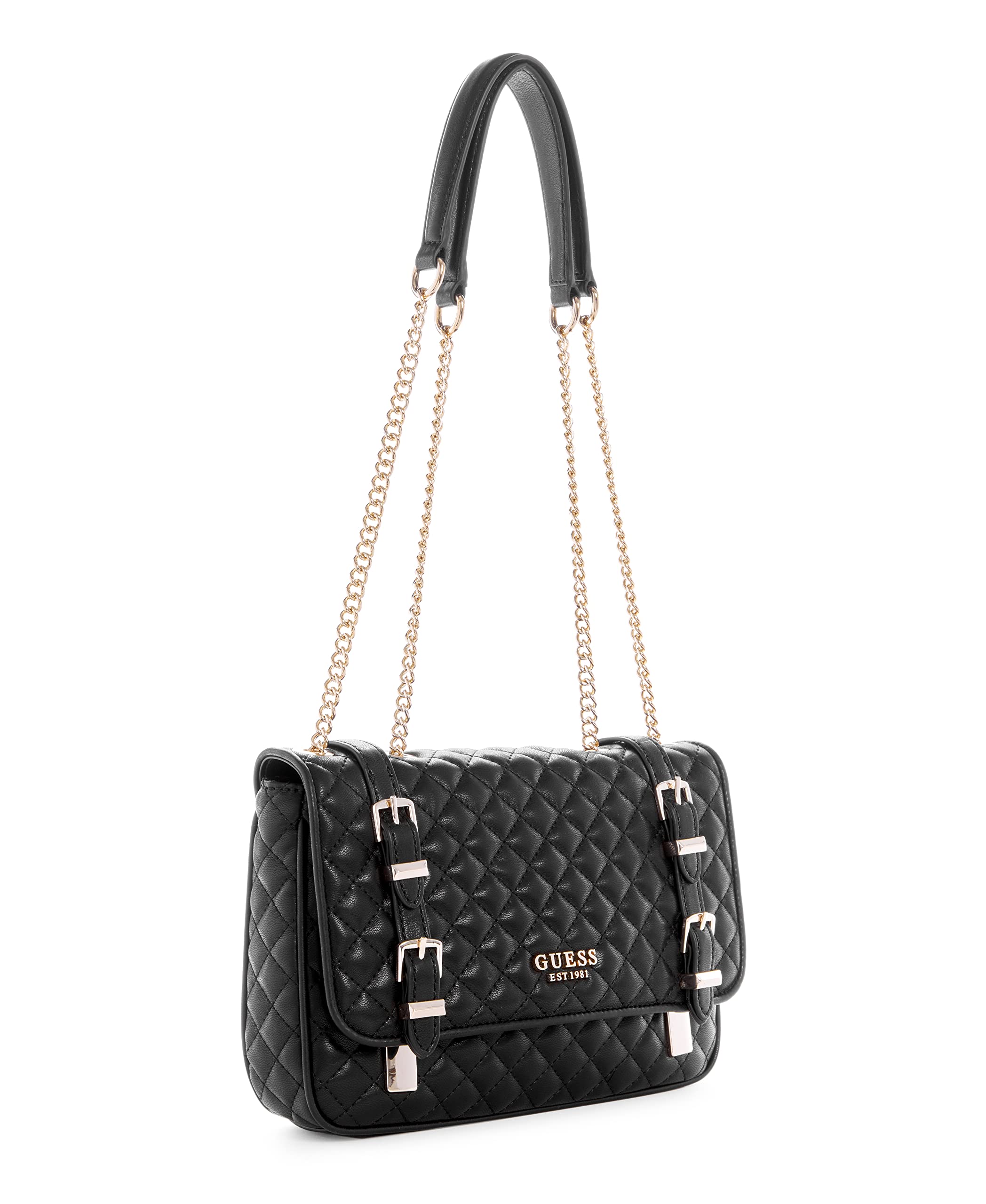 GUESS Adam Convertible Crossbody Flap, Black