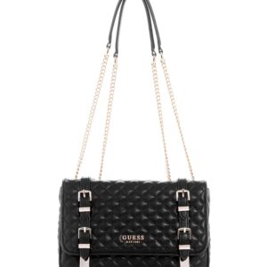 GUESS Adam Convertible Crossbody Flap, Black