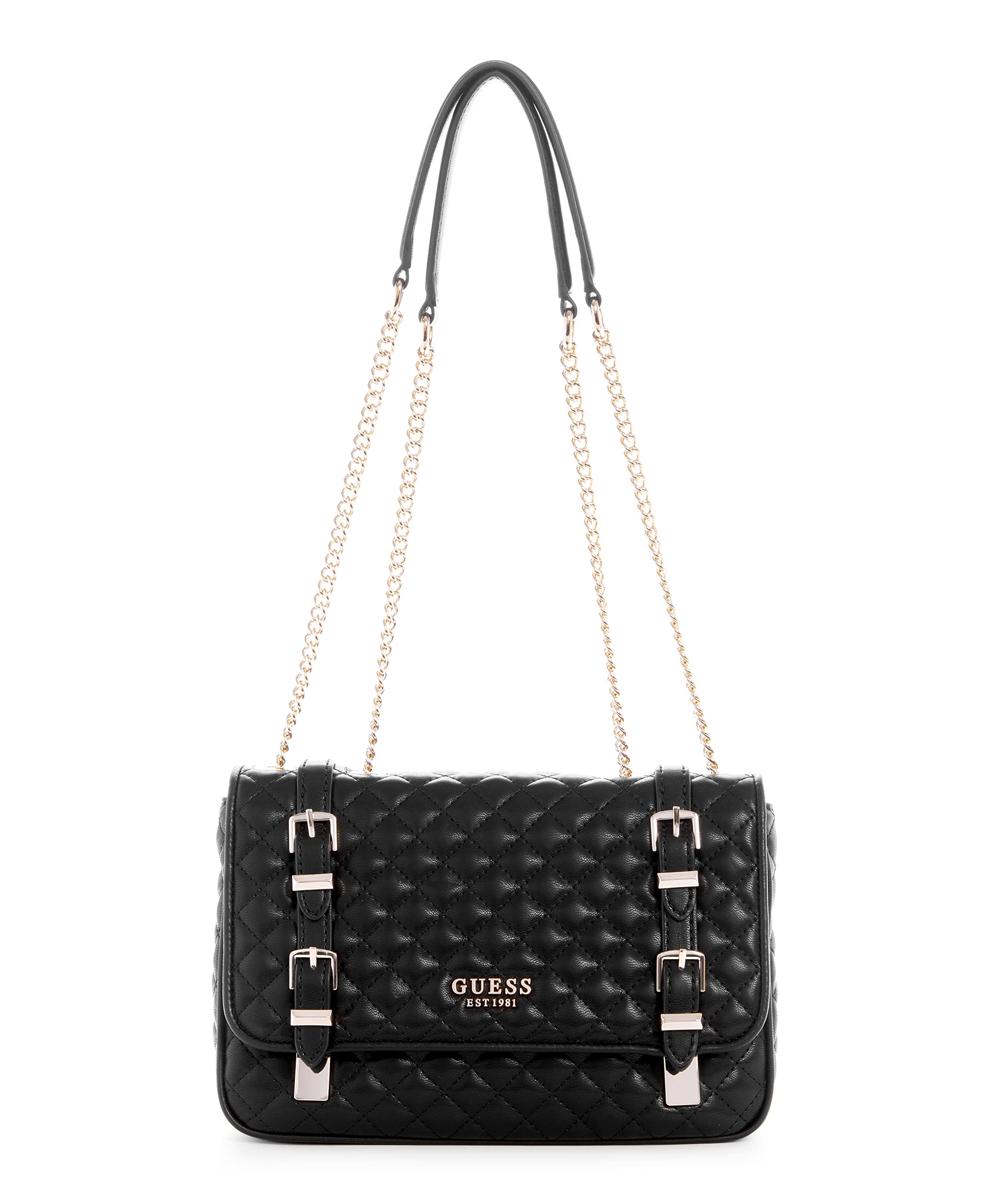 GUESS Adam Convertible Crossbody Flap, Black