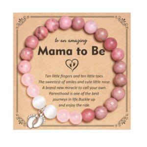 jeka first mothers day gifts, mom to be gift, new mom gifts - mama bracelet for women, pregnancy gifts for first time moms, jewelry gifts for pregnant women wife, expecting mom gifts