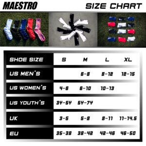 Maestro Grip Socks – Anti-Slip Socks for Men and Women – Soccer, Football, Basketball, Hockey Non-Slip Socks (as1, alpha, l, regular, regular, White)