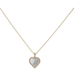 Kate Spade New York Take Heart Pendant Necklace Clear/Gold One Size