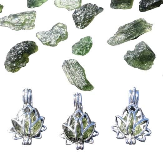 Moldavite/Moldavite Pendant/Moldavite Necklace/Moldavite Jewelry/Moldavite Crystal/Authentic Certified Genuine Moldavite (18 inches)