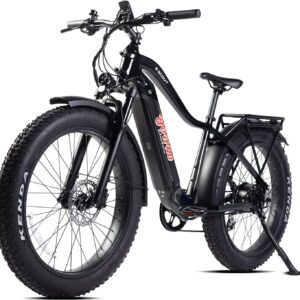 Young Electric Electric Bike Adults 750W Motor Ebike 48V 15Ah Removable LG Cells Battery 26'' Fat Big Tire 28mph Shimano 7-Speed Bicycle Snow Beach Mountain Off Road Commuter