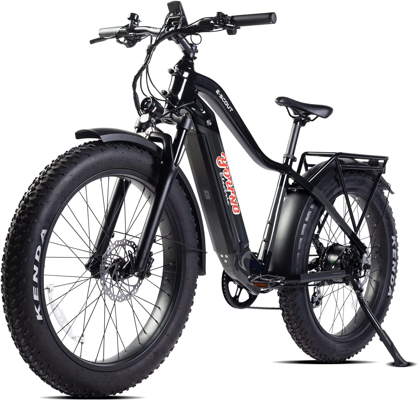 Young Electric Electric Bike Adults 750W Motor Ebike 48V 15Ah Removable LG Cells Battery 26'' Fat Big Tire 28mph Shimano 7-Speed Bicycle Snow Beach Mountain Off Road Commuter