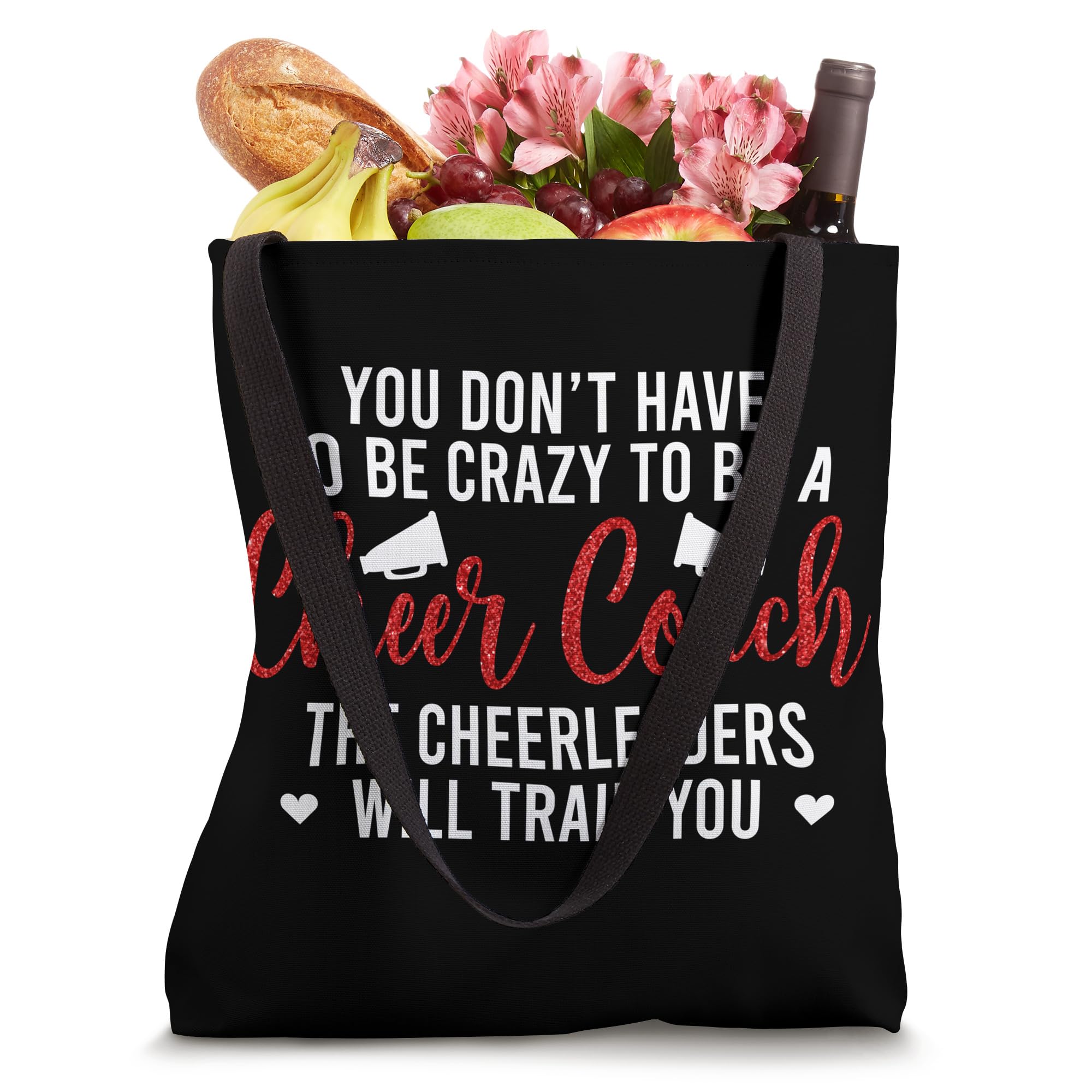 Crazy To Be A Cheer Coach Cheerleading Coach Tote Bag