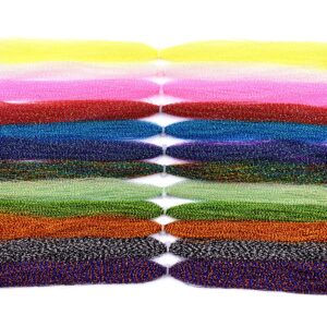 270 strands 12 best color/set packs crystal flash line fly fishing tying material dry flies (1-crystal flash set a)