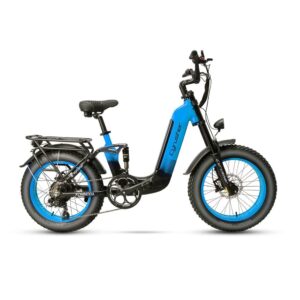 Crafuel 【Ship from USA】 Electric Bike for Adults 750W Kommoda Electric Bike 20x4'' Fat Tire Mountain Ebike with Integrated Battery 7 Speeds Snow Beach E-Bikes 48V 14Ah Electric Bike