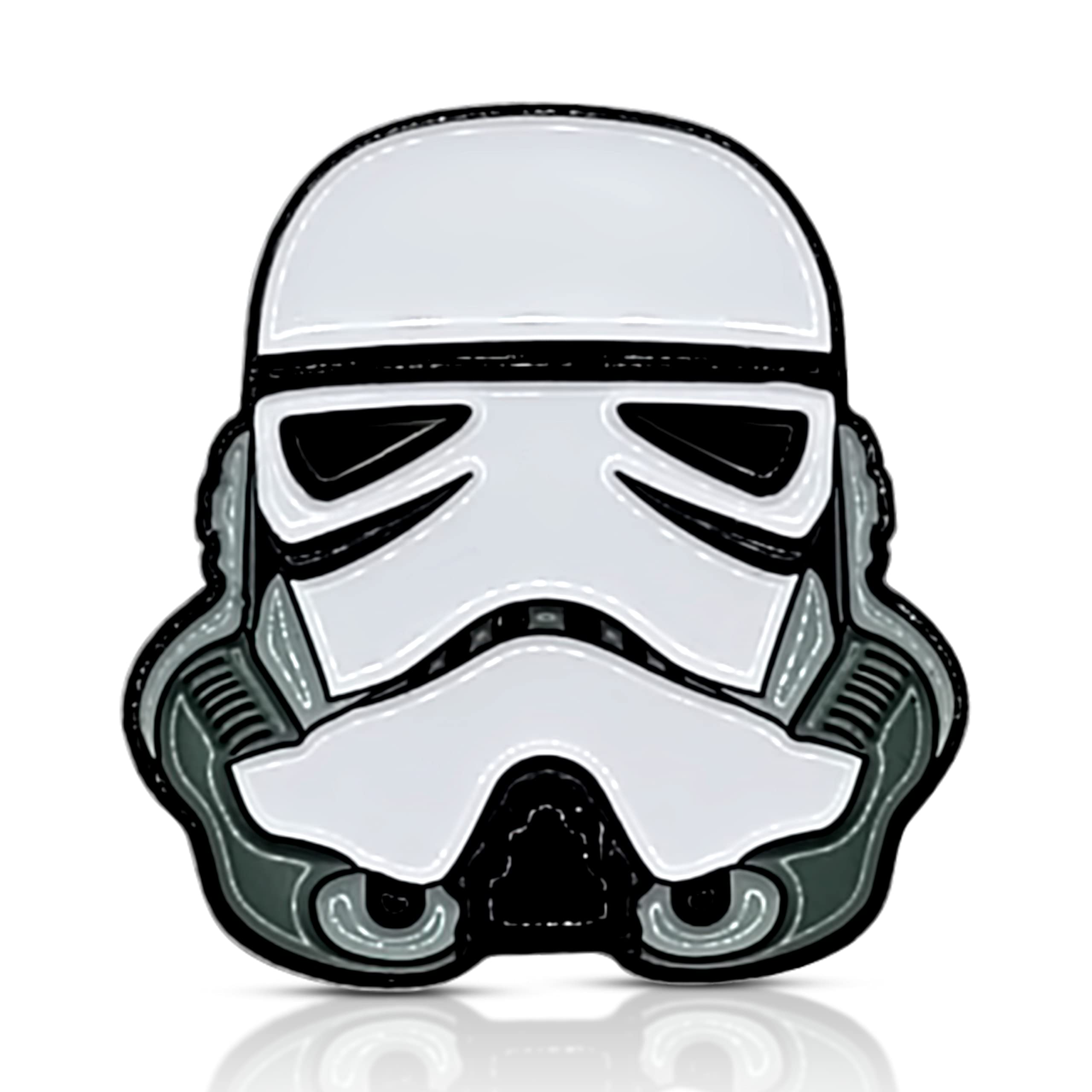 The Birdie Lounge Trooper Golf Ball Marker – Premium Enamel Golf Accessories – 1.25” x 2mm Golf Ball Marker – Custom Designed with Magnetic Hat Clip – for Personalizing Your Golf Game