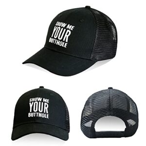 ouxioaz gag gifts for men women - funny baseball cap - funny mesh running cap adjustable snapback caps