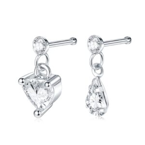 xpircn 2pcs nose rings studs 20g stainless steel nose pin bone studs