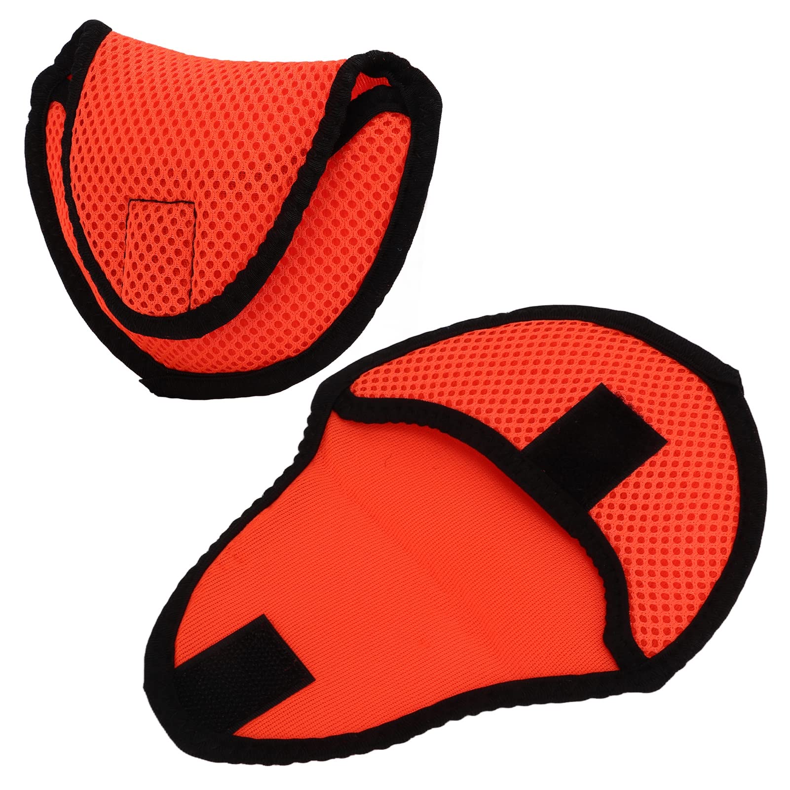 Golf Head Cover Protector Bag, Portable Washable Mallet Putter Protector Bag Woven Durable with Fastening Tape for Protecting Club(Orange)