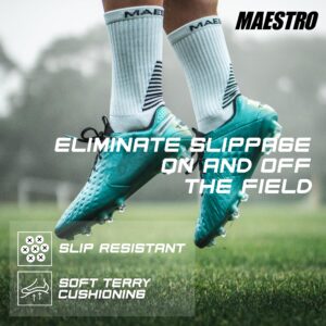 Maestro Grip Socks – Anti-Slip Socks for Men and Women – Soccer, Football, Basketball, Hockey Non-Slip Socks (as1, alpha, l, regular, regular, Red)