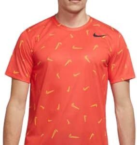 Nike DRI-FIT Printed Training T- Shirt (as1, Alpha, m, Regular, Regular, Red, Medium)